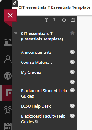 Blackboard Basic Essentials Template - Eastern Connecticut State University Knowledgebase